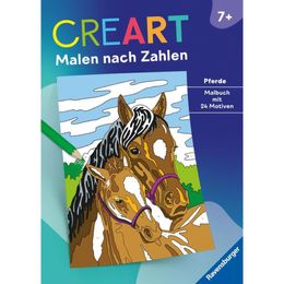 RAVENSBURGER VERLAG CreArt Malen nach Zahlen ab 7: Pferde