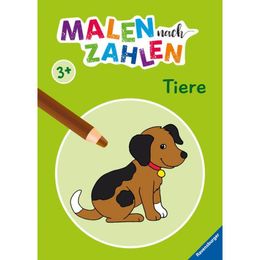 RAVENSBURGER VERLAG Malen nach Zahlen ab 3: Tiere
