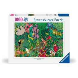 RAVENSBURGER VERLAG Erwachsenenpuzzle 1000 Teile - Magischer Regenwald