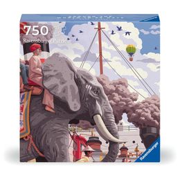 RAVENSBURGER VERLAG Erwachsenenpuzzle 750 Teile Art&Soul Collection - In 80 Tagen um die Welt