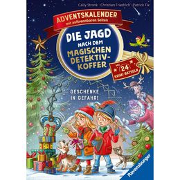 RAVENSBURGER VERLAG Die Jagd nach dem magischen Detektivkoffer - Adventskalender: Geschenke in Gefah...