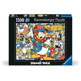 RAVENSBURGER VERLAG Erwachsenenpuzzle 1500 Teile - Disney Classics: Donald Duck