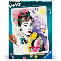 RAVENSBURGER VERLAG CreArt, Malen nach Zahlen Adults Premium - Audrey Hepburn