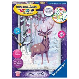 RAVENSBURGER VERLAG Ravensburger Malen nach Zahlen 28781 - Stolzer Hirsch - Kinder ab 7 Jahren