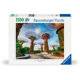 RAVENSBURGER VERLAG Erwachsenenpuzzle 1500 Teile - Gardens by the Bay in Singapur