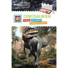 miniL&Uuml;K Dt./Mathe 1. Kl. - WAS IST WAS Lesen+Rechnen Dinos