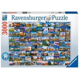 RAVENSBURGER VERLAG 99 beautiful Places of Europe - Puzzle mit 3000 Teilen