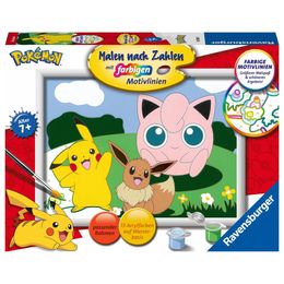 RAVENSBURGER VERLAG Ravensburger Malen nach Zahlen 20298 - Pok&eacute;mon Abenteuer - Kinder ab 7 Jahren