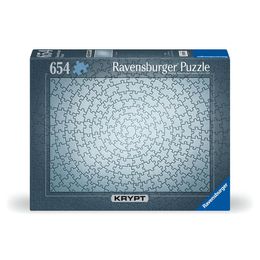 RAVENSBURGER VERLAG Ravensburger Puzzle 12000071 - Krypt Puzzle Silber - Puzzle mit 654 silbernen Te...
