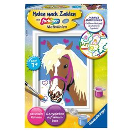 RAVENSBURGER VERLAG Ravensburger Malen nach Zahlen 27693 - Liebes Pferd - Kinder ab 7 Jahren
