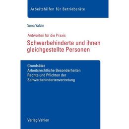 Schwerbehinderte und ihnen gleichgestellte Personen