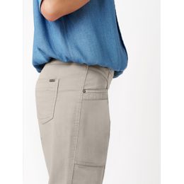 Toni Damen Stoffhose "Sue Joggpants 7/8"light grau, Gr. 40, unifarben, Web, Obermaterial: 77% Baumwolle, 20% Polyamid, 3% Elasthan, Hosen, mit Stretch