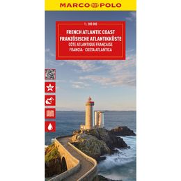 MARCO POLO Reisekarte Franz&ouml;sische Atlantikk&uuml;ste 1:300.000