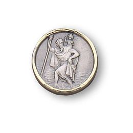 Metallplakette Christophorus (1 St&uuml;ck)