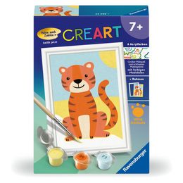 RAVENSBURGER VERLAG CreArt, Malen nach Zahlen Kinder - Kleiner Tiger
