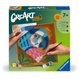 RAVENSBURGER VERLAG CreArt, Malen nach Zahlen Do it together - Papagei
