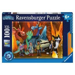 RAVENSBURGER VERLAG Ravensburger Kinderpuzzle 13379 - Dragons: Die 9 Welten - 100 Teile XXL Dragons ...
