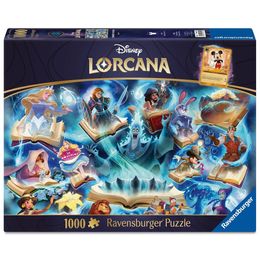 RAVENSBURGER VERLAG Erwachsenenpuzzle 1000 Teile - Disney Lorcana - Glimmers of the Realm: Sapphire