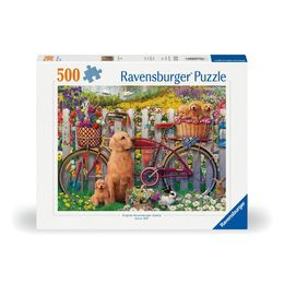 RAVENSBURGER VERLAG Erwachsenenpuzzle 500 Teile - Ausflug ins Gr&uuml;ne