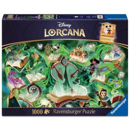 RAVENSBURGER VERLAG Erwachsenenpuzzle 1000 Teile - Disney Lorcana - Glimmers of the Realm: Emerald