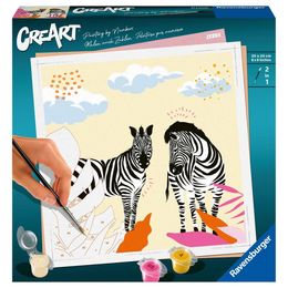 RAVENSBURGER VERLAG Ravensburger CreArt - Malen nach Zahlen 23666 - Zebra - ab 12 Jahren