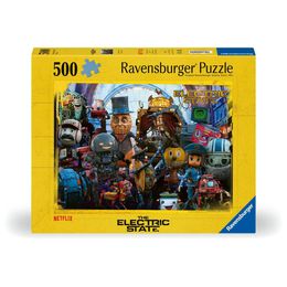 RAVENSBURGER VERLAG Erwachsenenpuzzle 500 Teile - The Electric State - Drones never! Bots forever!