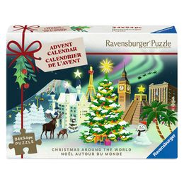 RAVENSBURGER VERLAG Puzzle-Adventskalender &raquo;Weihnachten in der Welt&laquo;