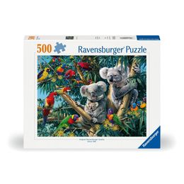 RAVENSBURGER VERLAG Erwachsenenpuzzle 500 Teile - Koalas im Baum