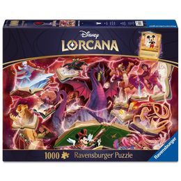 RAVENSBURGER VERLAG Erwachsenenpuzzle 1000 Teile - Disney Lorcana - Glimmers of the Realm: Ruby