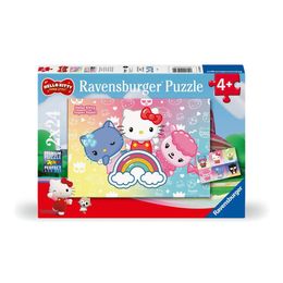 RAVENSBURGER VERLAG Kinderpuzzle 2x24 Teile - Hello Kitty - Die besten Freunde