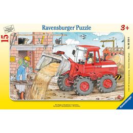 RAVENSBURGER VERLAG Mein Bagger. Puzzle mit 15 Teilen