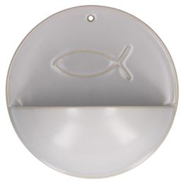 Weihwasserbecken aus Porzellan - Fisch (1 St&uuml;ck)