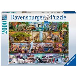 RAVENSBURGER VERLAG Aimee Steward: Gro&szlig;artige Tierwelt. Puzzle 2000 Teile