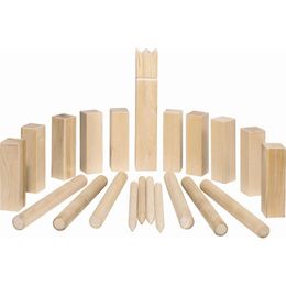 Wikingerspiel Kubb, mittlere Gr&ouml;&szlig;e, im Baumwollbeutel