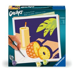 RAVENSBURGER VERLAG CreArt, Malen nach Zahlen Adults Trend - Mocktail Ananas