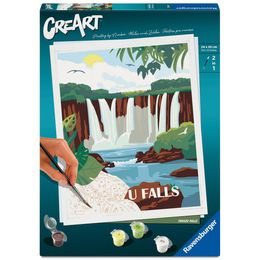 RAVENSBURGER VERLAG CreArt, Malen nach Zahlen Adults Trend - Iguazu Wasserf&auml;lle
