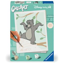 RAVENSBURGER VERLAG CreArt, Malen nach Zahlen Hello Baby Disney Baby - Baloo
