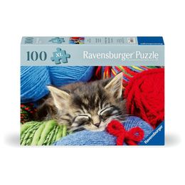 RAVENSBURGER VERLAG Erwachsenenpuzzle 100 XL-Teile - Wollk&auml;tzchen