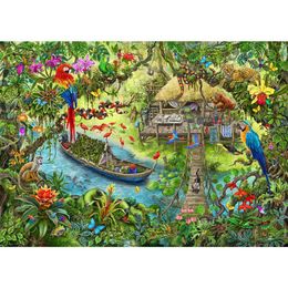 RAVENSBURGER VERLAG Ravensburger EXIT Puzzle Kids - 12924 Die Dschungelexpedition - 368 Teile Puzzle...