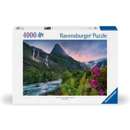 RAVENSBURGER VERLAG Erwachsenenpuzzle 4000 Teile - Atemberaubende Bergstimmung