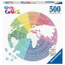 RAVENSBURGER VERLAG Ravensburger Puzzle 17168 Circle of Colors - Mandala 500 Teile Puzzle