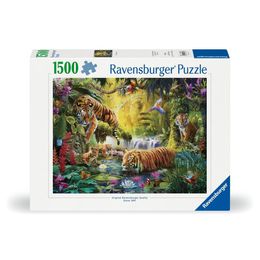 RAVENSBURGER VERLAG Erwachsenenpuzzle 1500 Teile - Idylle am Wasserloch