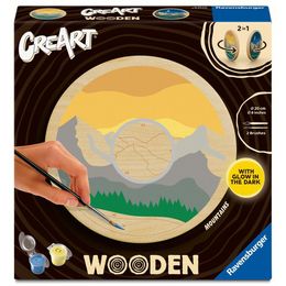 RAVENSBURGER VERLAG CreArt, Malen nach Zahlen Wooden - Mountains