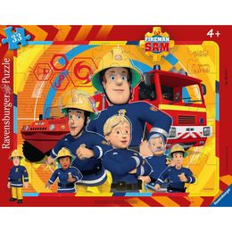 RAVENSBURGER VERLAG Feuerwehrmann Sam: Sam, der Feuerwehrmann. Rahmenpuzzle 33 Teile