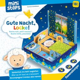 RAVENSBURGER VERLAG Ravensburger ministeps 4196 Gute Nacht, Locke! - Spielerisch ins Bett begleiten ...
