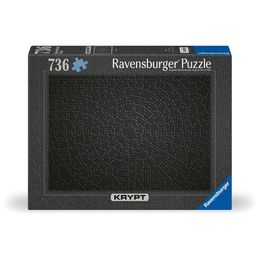 RAVENSBURGER VERLAG Ravensburger Puzzle 12000054 - Krypt Puzzle Black - Puzzle mit 736 schwarzen Tei...