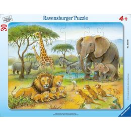 RAVENSBURGER VERLAG Afrikas Tierwelt. Kinderpuzzle 30 Teile