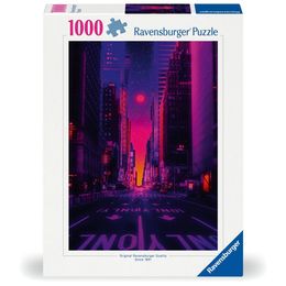 RAVENSBURGER VERLAG Erwachsenenpuzzle 1000 Teile - New York in Neon