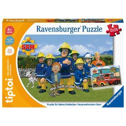RAVENSBURGER VERLAG Ravensburger tiptoi Puzzle 00139 Puzzle f&uuml;r kleine Entdecker: Feuerwehrmann Sam,