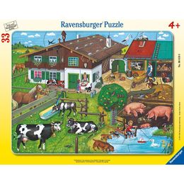 RAVENSBURGER VERLAG Tierfamilien. Puzzle mit 33 Teilen